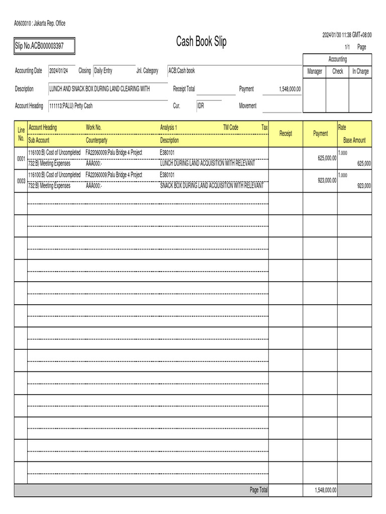 Cash+Book+Slip - 2024-01-30T113842.389 | PDF | Business Economics ...