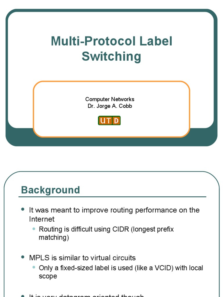 Mpls | PDF | Multiprotocol Label Switching | Networking