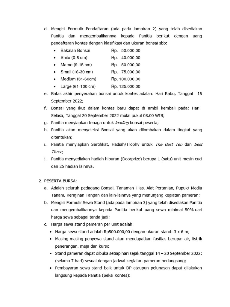 PROPOSAL BONSAI_2 | PDF