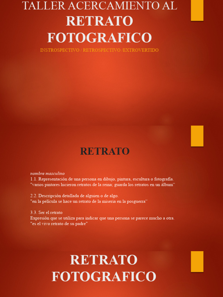 2.-Taller Acercamiento Al Retrato Fotografico | PDF | Exposición ...