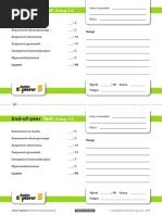 Test English Class B1 Unit 1 Przyklady | PDF