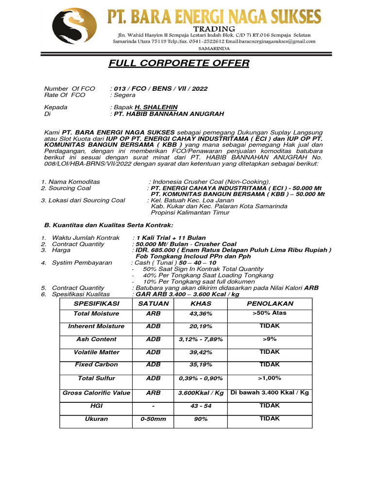 Fco 013 Bens - Hba Juli 2022 | PDF