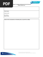 Template For IB Individial Oral (IO) Outline | PDF | Language Arts ...