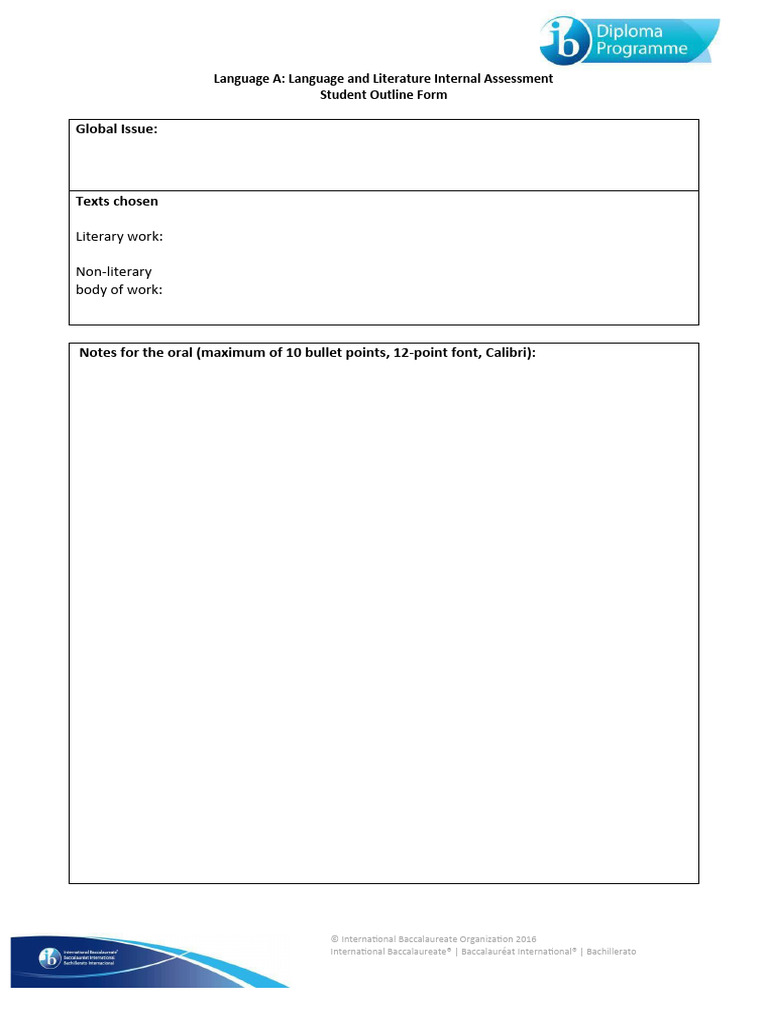 IO Outline Form L&L | PDF