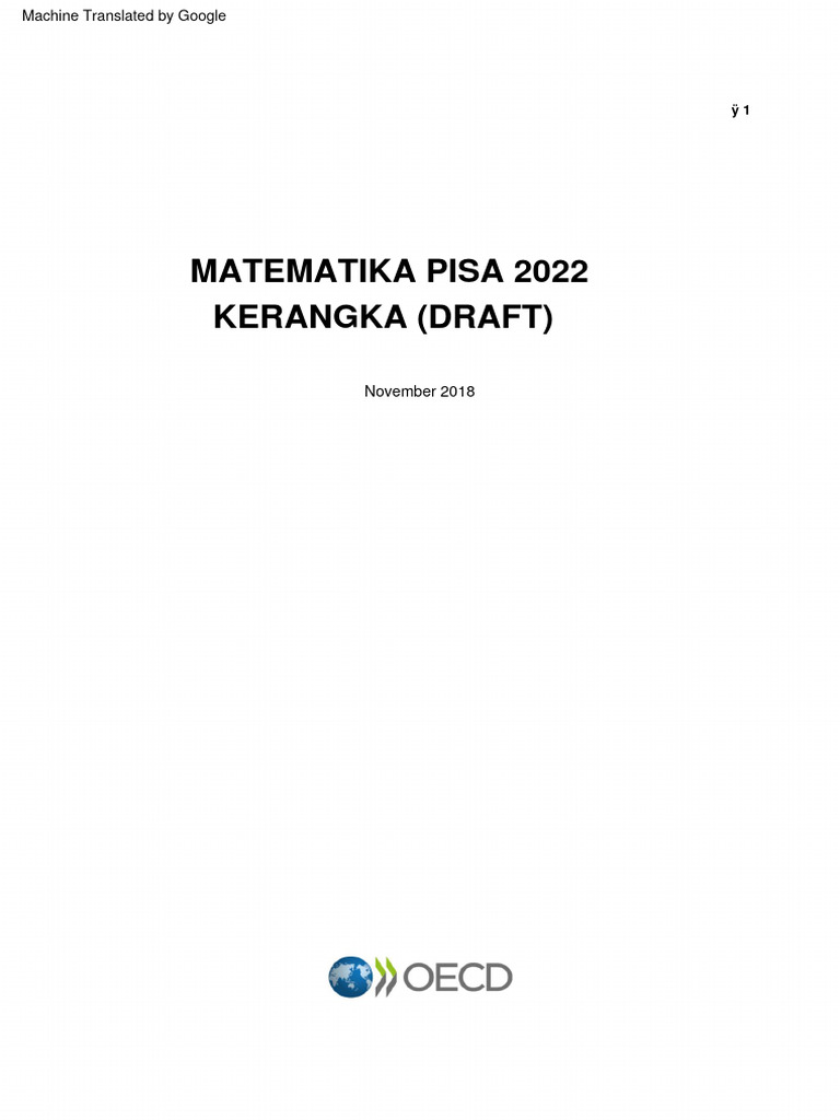 PISA 2022 Mathematics Framework Draft | PDF