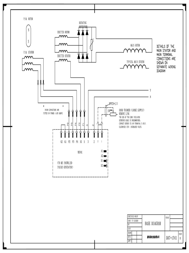 10.Schematic Diagram of Generator 电机原理图1 | PDF