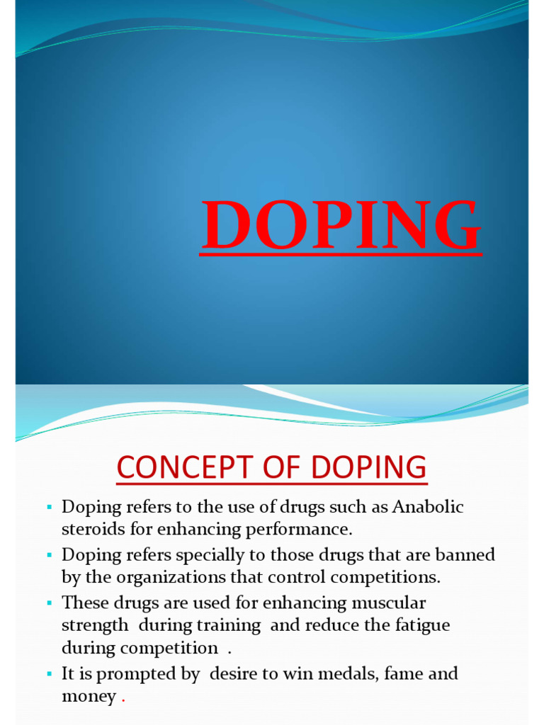 Doping | PDF | Doping In Sport | Clinical Medicine
