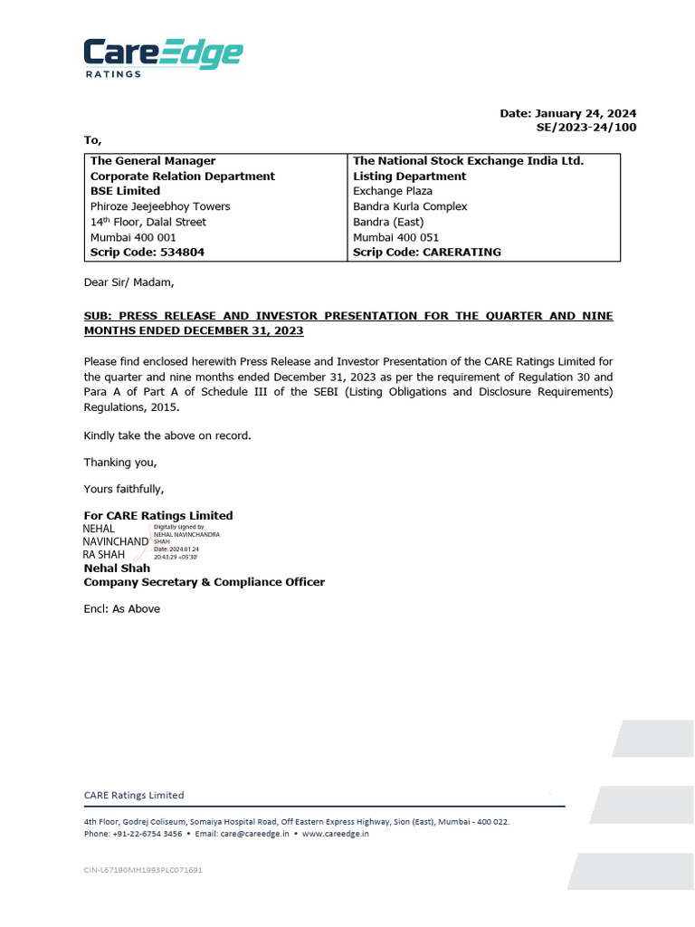 Care Ratings | PDF | Credit Rating Agency | Economic Growth