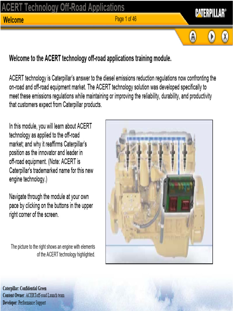 ACERT | PDF | Engines | Exhaust Gas