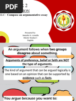 AP English Language Argumentative Essay Template (With Examples) | PDF ...