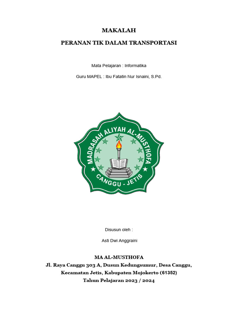 MAKALAH Informatika 24 Jan 2024 | PDF