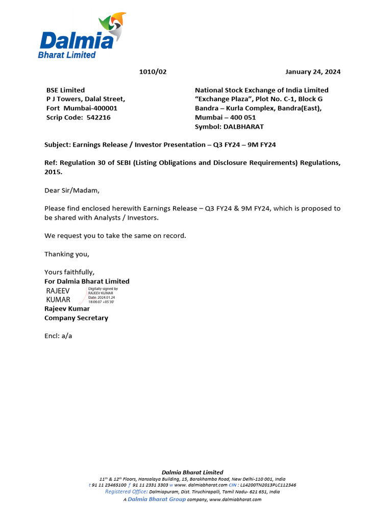 Dalmia Bharat | PDF