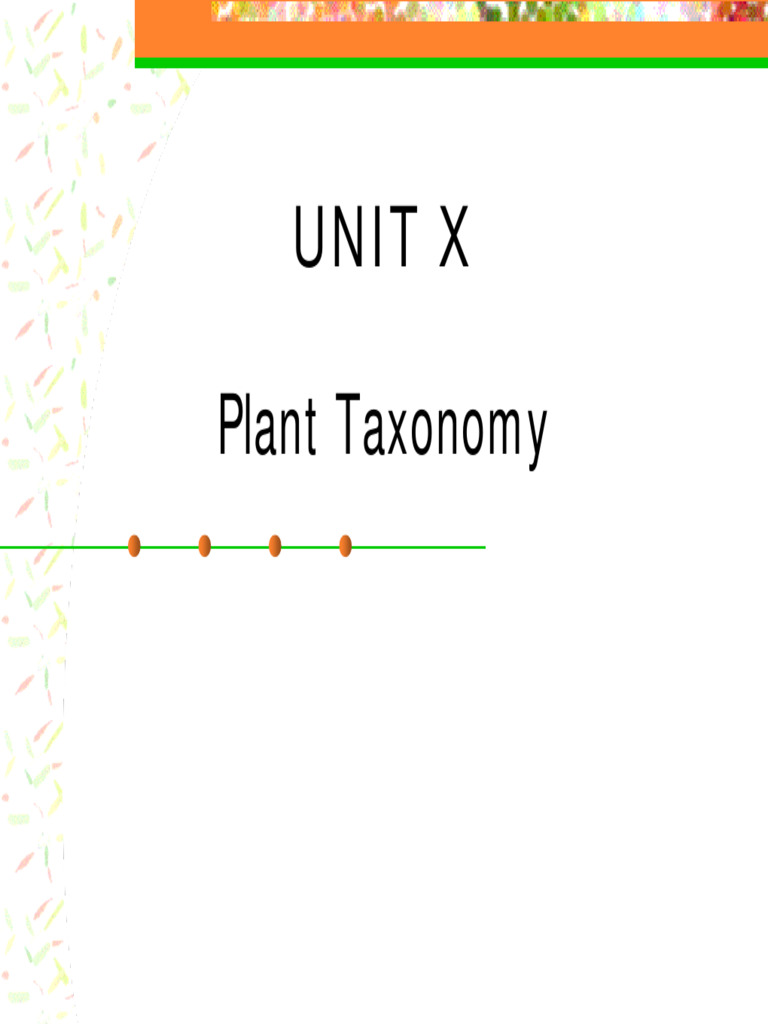 Plant_Taxonomy | PDF | Leaf | Taxonomy (Biology)