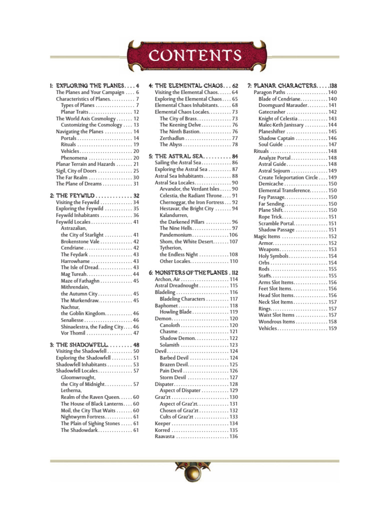 (D&D 4.0) Manual of The Planes-4 | PDF | D20 System | Gary Gygax Games