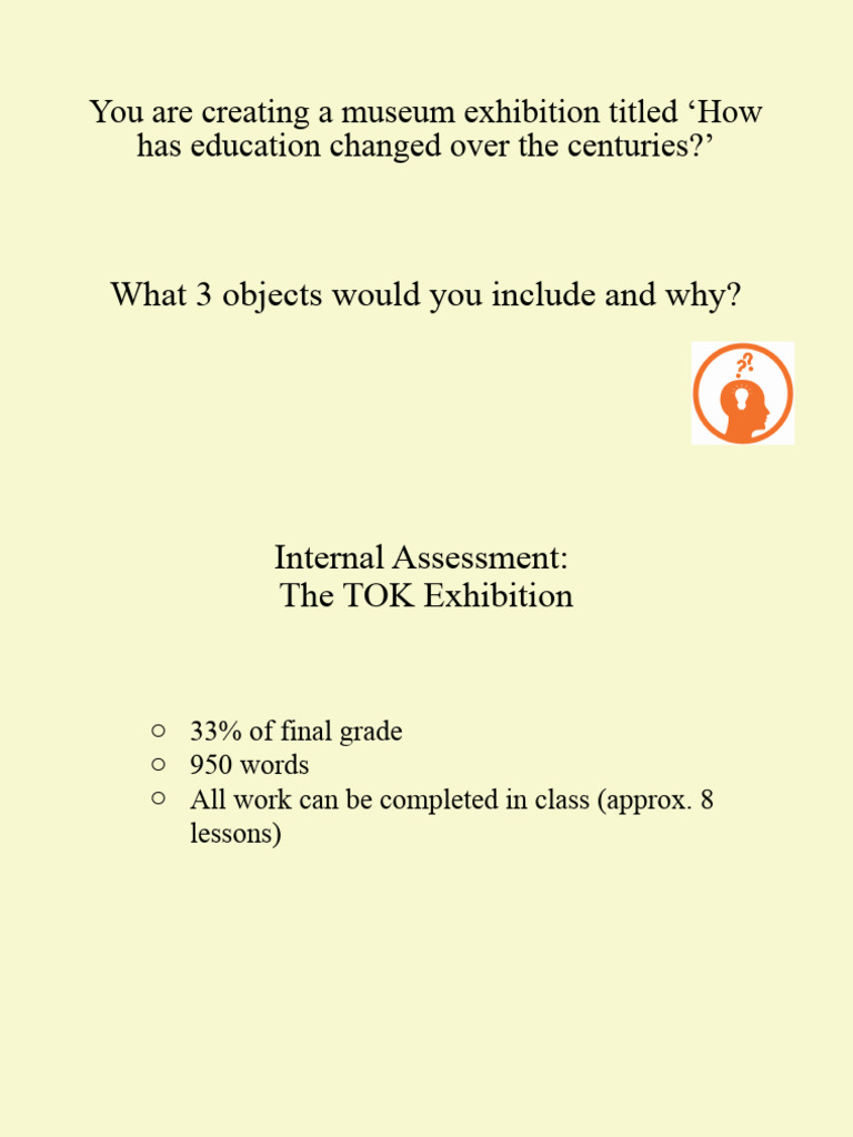 TOK Exhibition Guide (1) | PDF