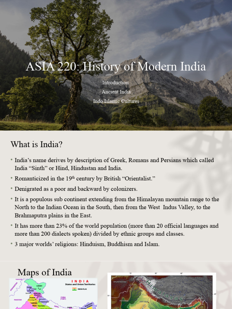 Asia 220 PPT Week 1 L 1 | PDF | Indian Religions