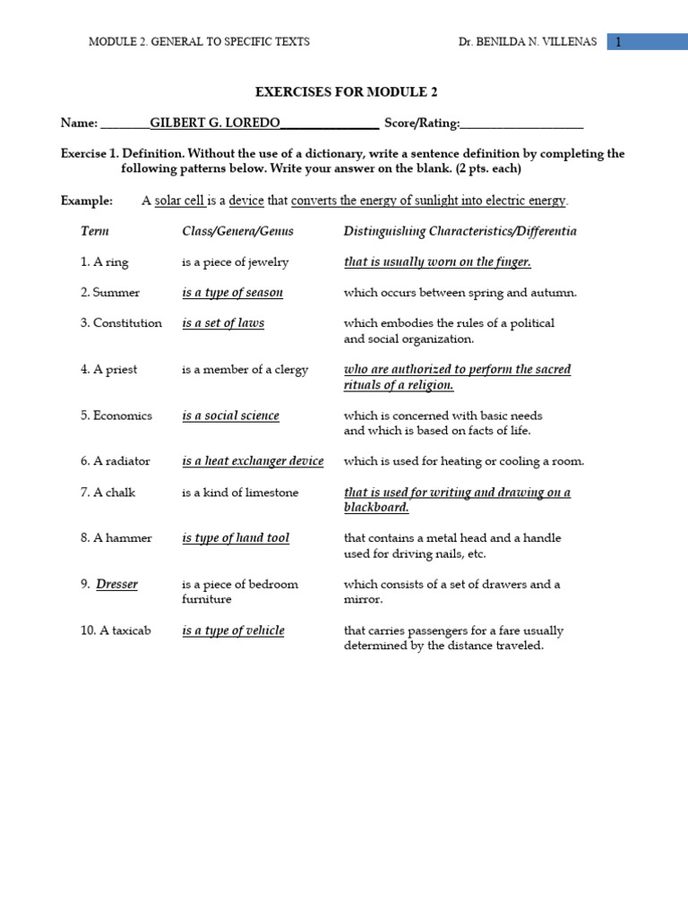 General to Specific Texts Exercises | PDF | Solid | Water Vapor