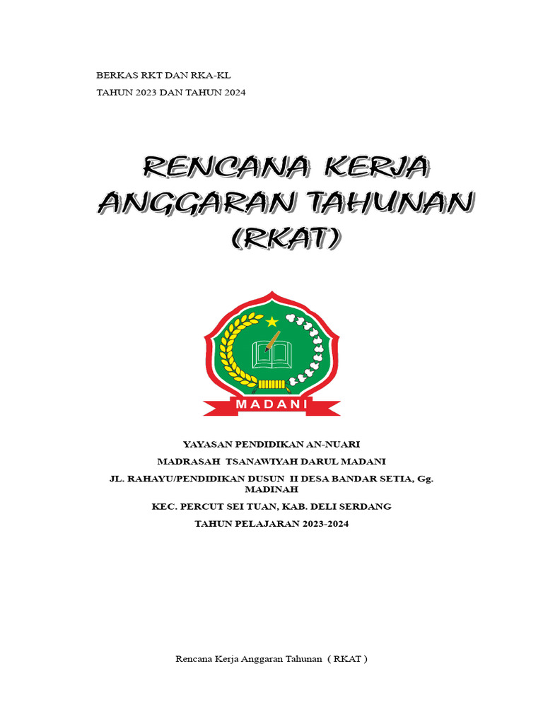 Berkas RKT Dan Rka | PDF | Karier & Perkembangan | Bisnis