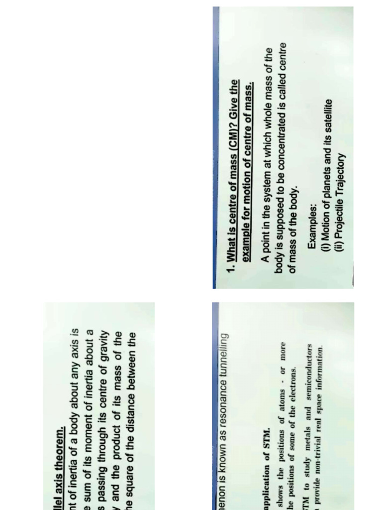 1st Sem 2 Marks - Physics | PDF