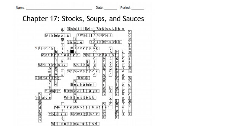Stocks Soups and Sauces | PDF | Foreign Language Studies