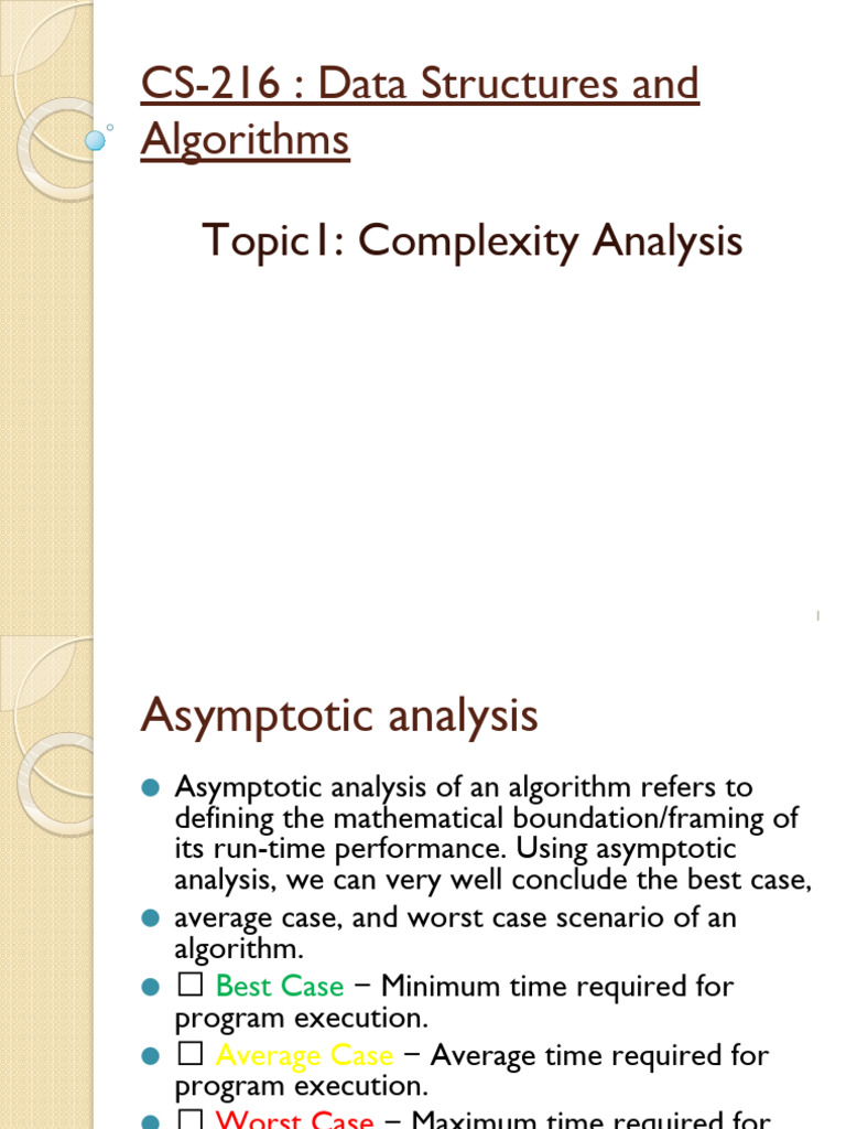 Topic 1 - Time Complexity Analysis | PDF | Computing | Theory Of Computation