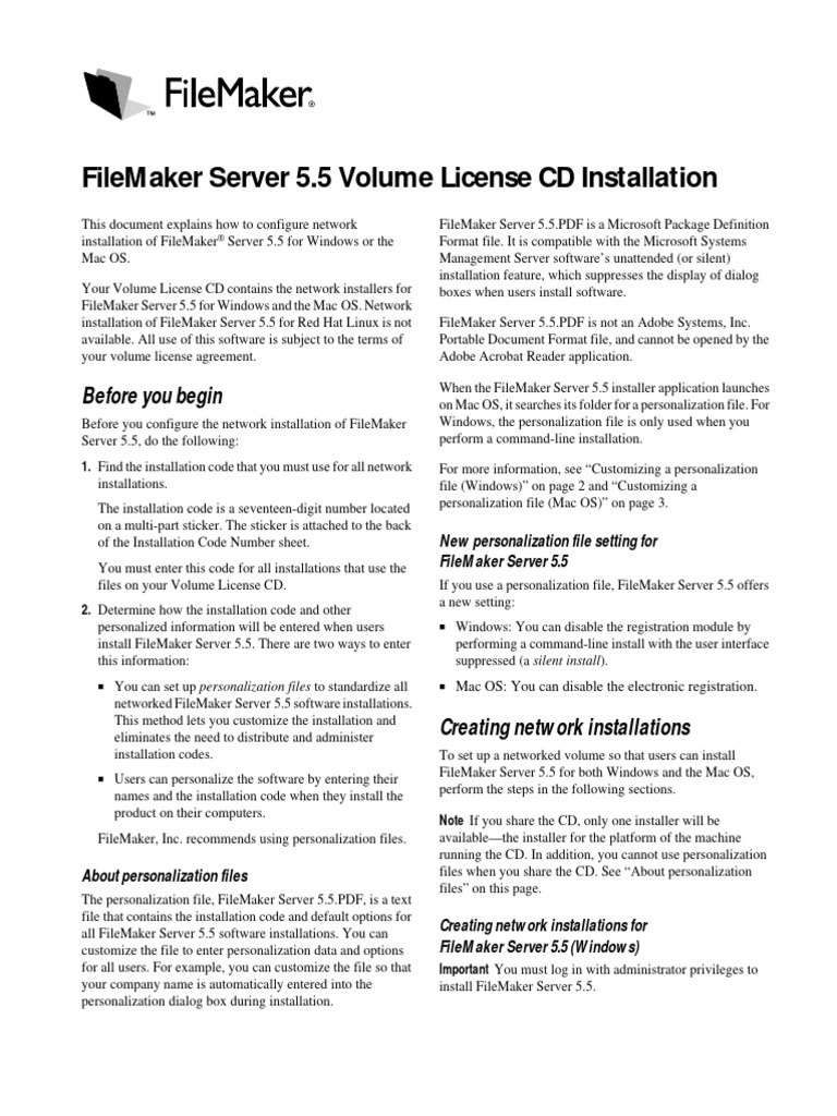 fms55 Vla Network Install | PDF | Installation (Computer Programs) | Microsoft Windows