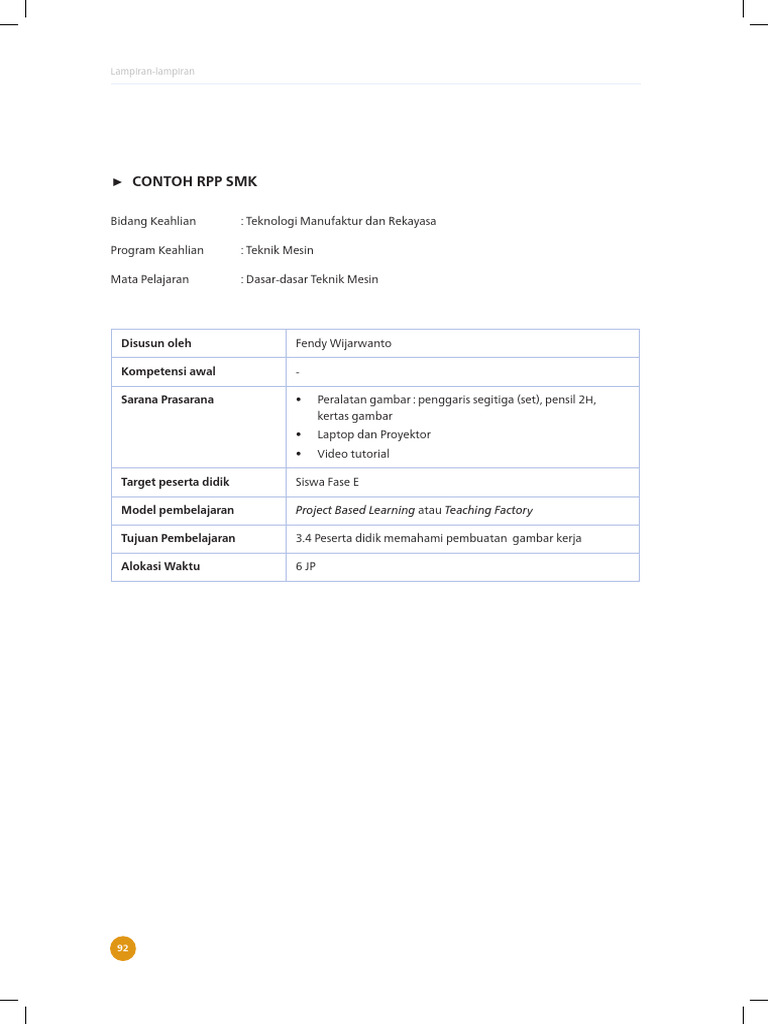 RPP Kurmer SMK | PDF