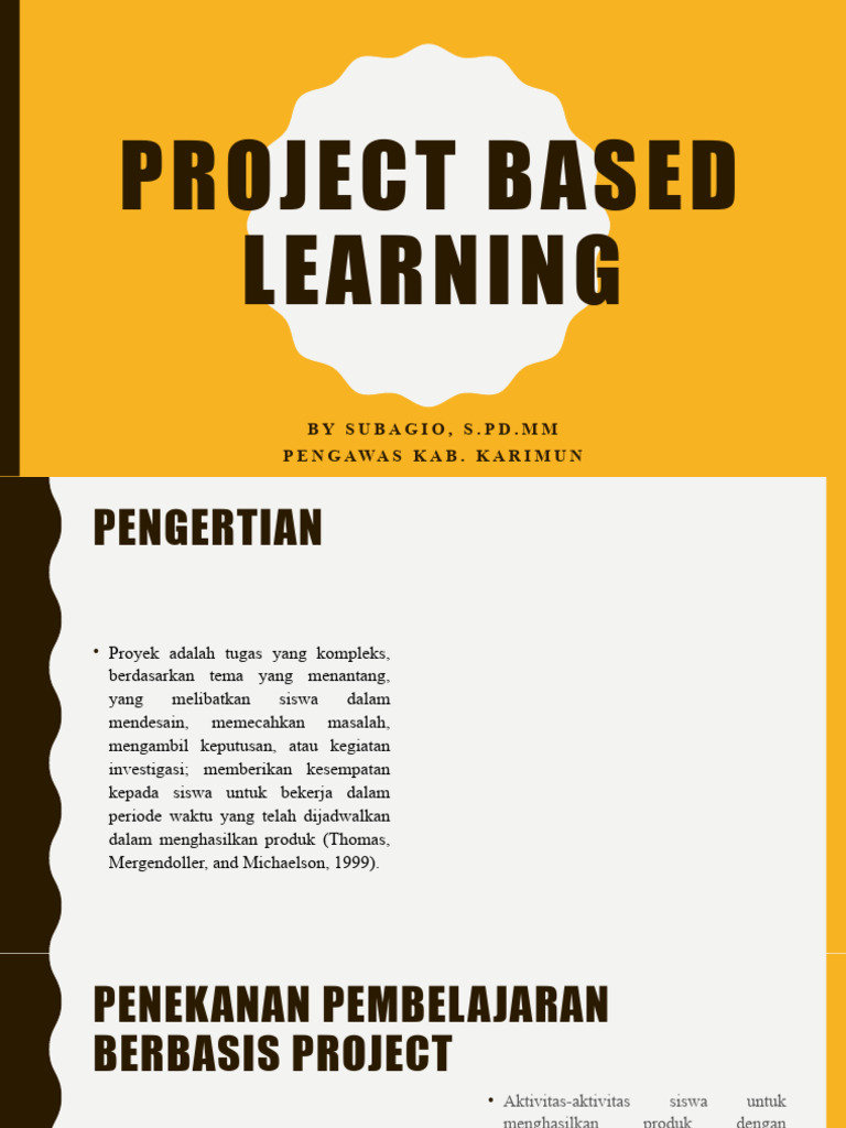 Project Based Learning | PDF