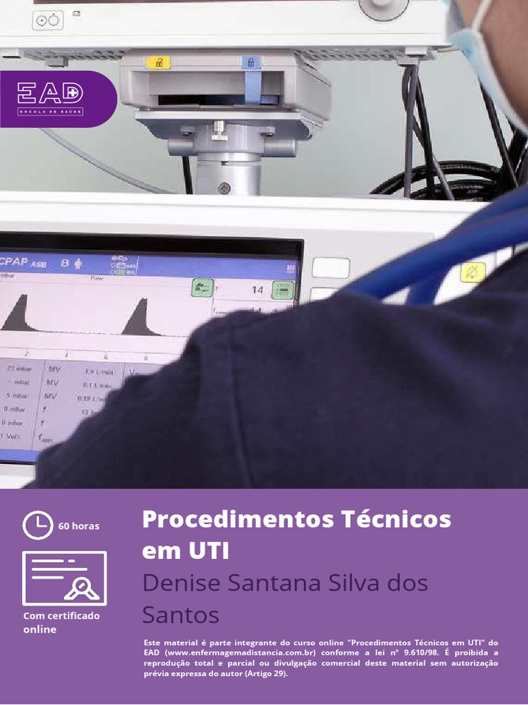 Apostila Do Curso Enfermagem Procedimentos Tecnicos em Uti | PDF | Unidade de Tratamento ...