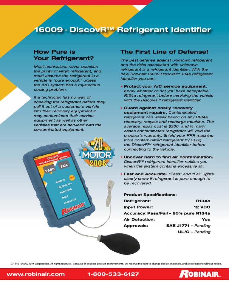 R134a Identifier | PDF