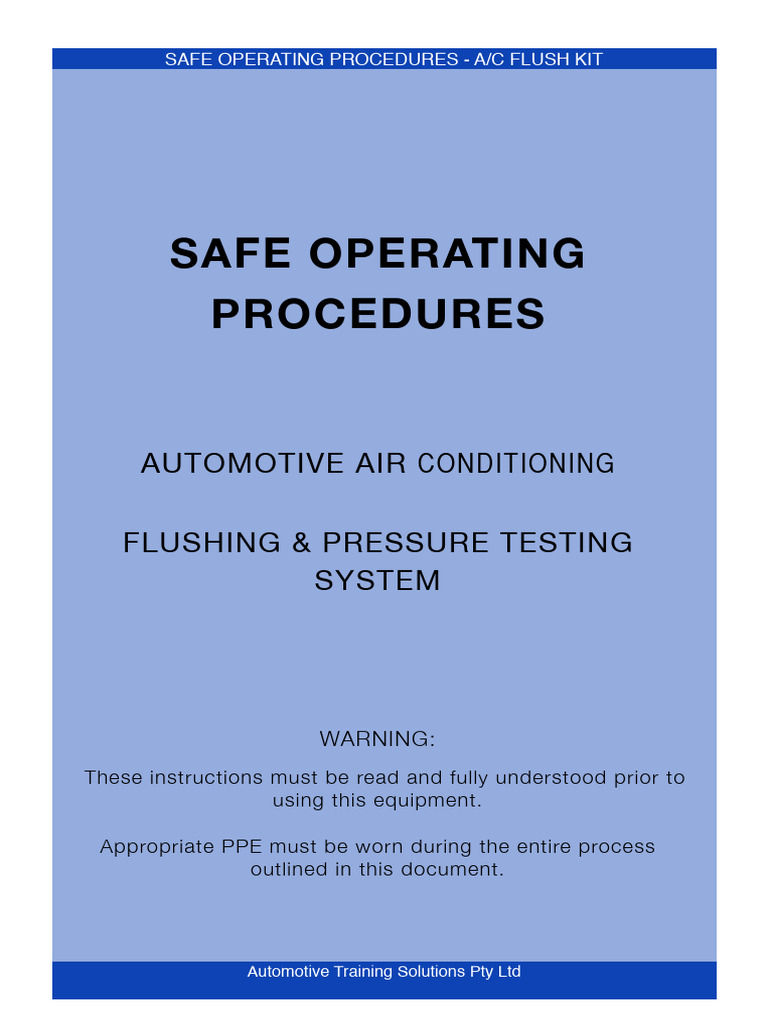 Flushing Kit Instructions | PDF
