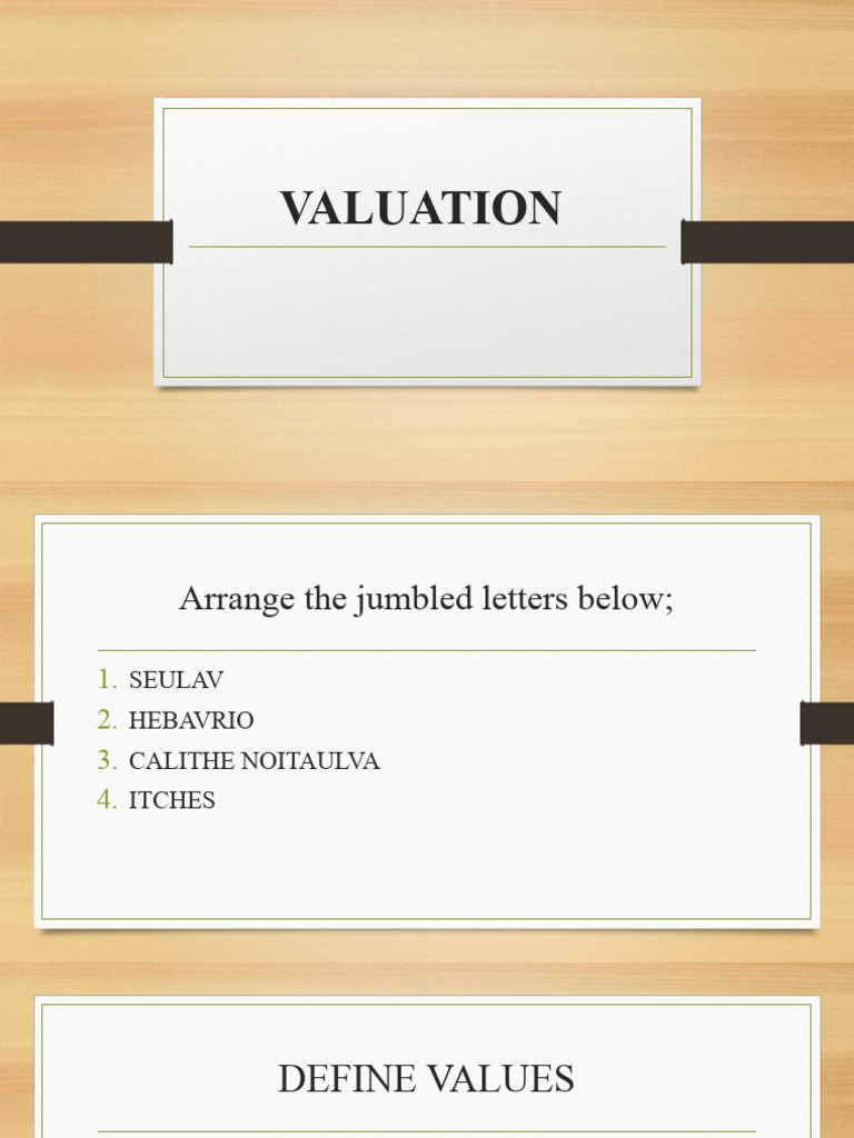 Valuation | PDF
