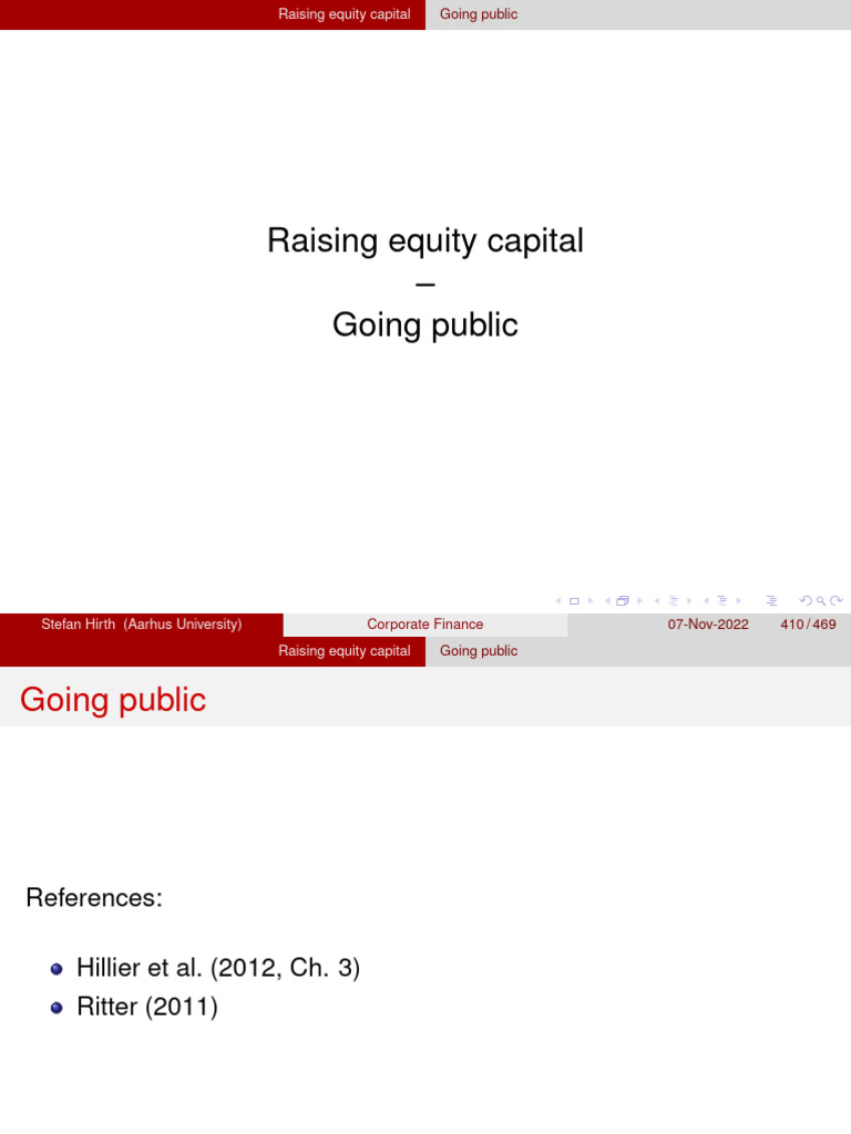 Raising Equity Capital | PDF | Initial Public Offering | Stocks