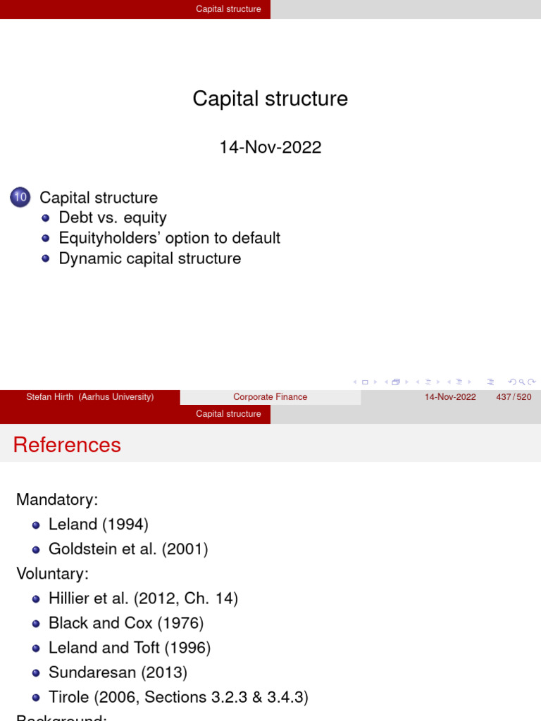 Capital Structure | PDF | Capital Structure | Option (Finance)