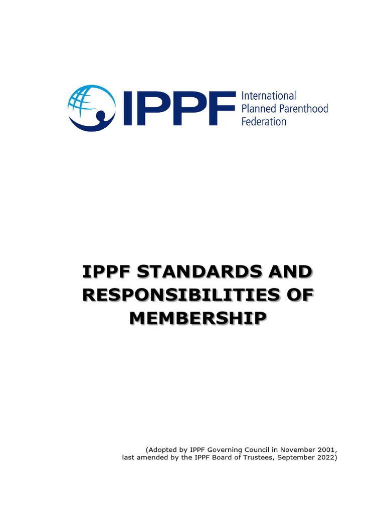 Ippf Standards | PDF | Board Of Directors