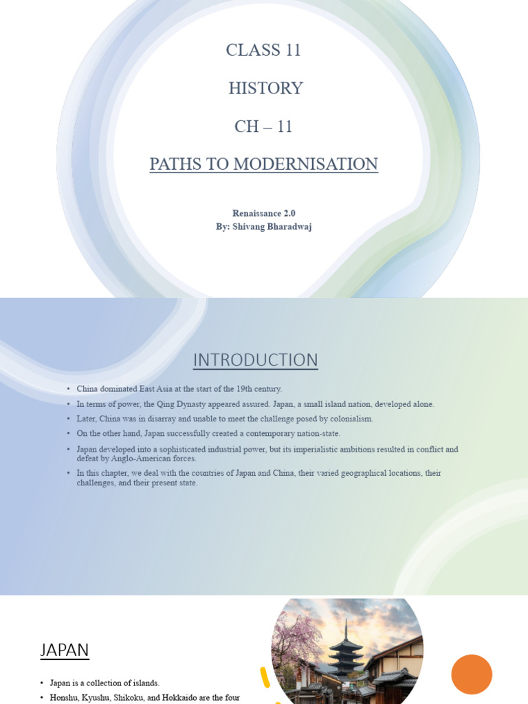 Class 11 History ch-11 Notes | PDF | Japan | China