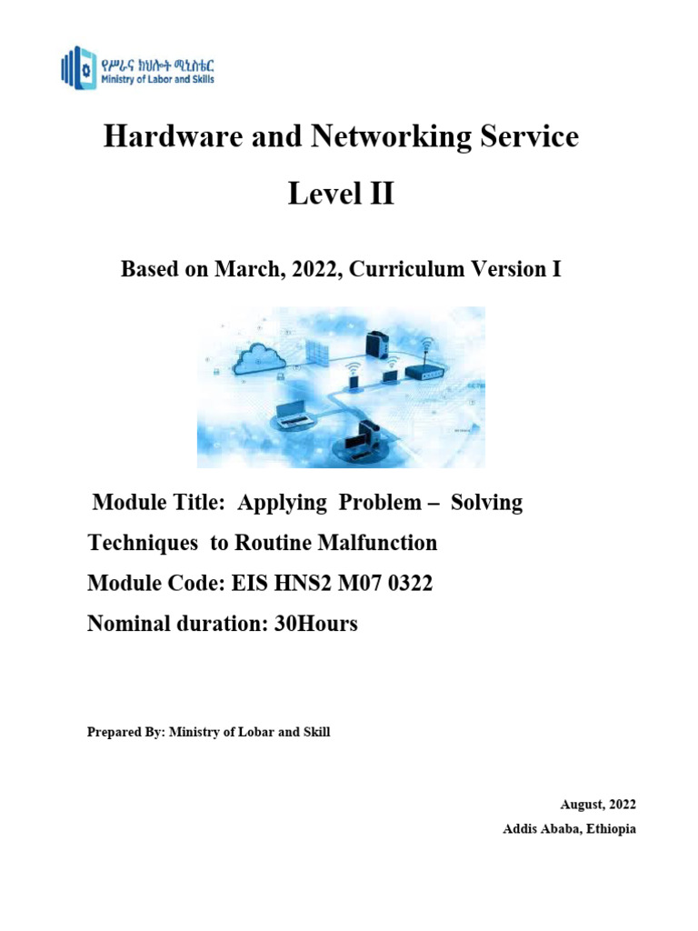 M07 Problem Solving Techniques | PDF | Troubleshooting | Computer Hardware