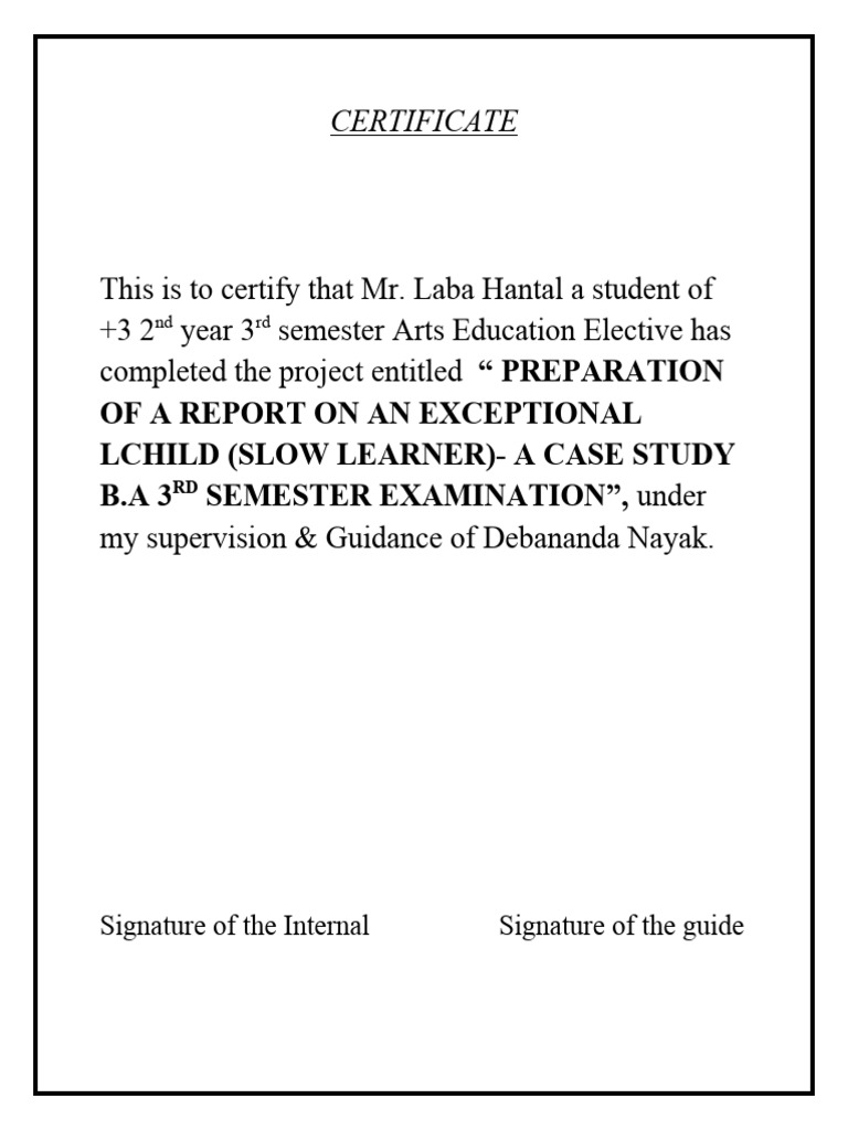 Certificate College | PDF