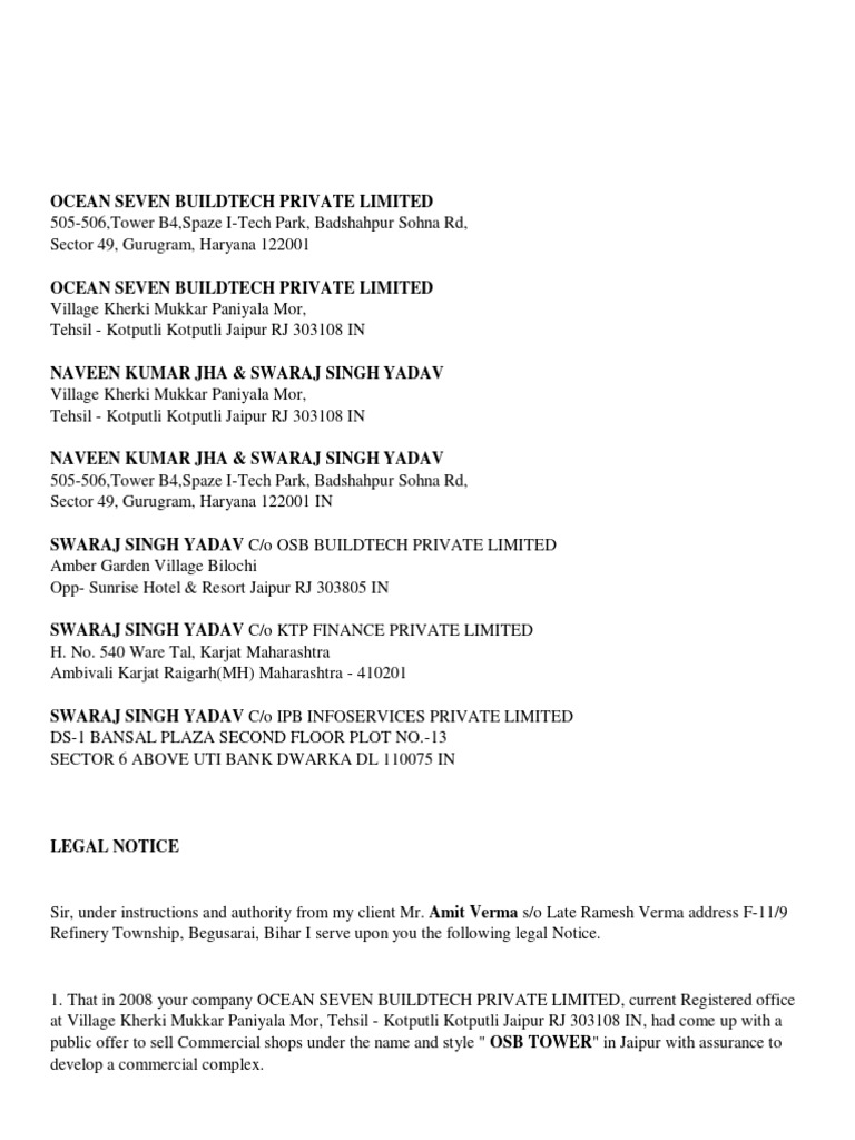 Amit Varma Notice | Download Free PDF | Consumer Protection | Justice