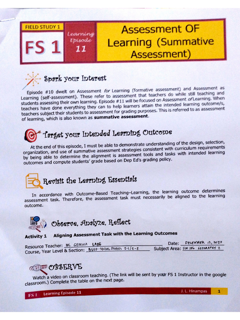 Luega, C - Fs 1 Ep 11 | PDF