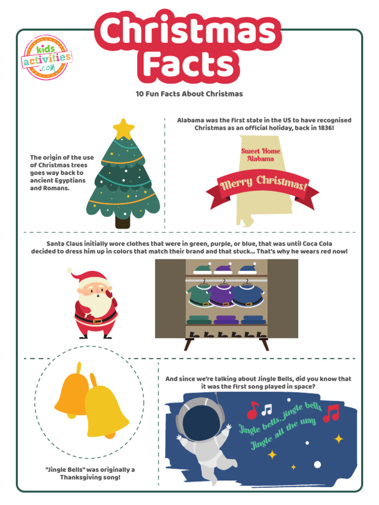 Christmas Facts Coloring Pages | PDF | Christmas | Traditions