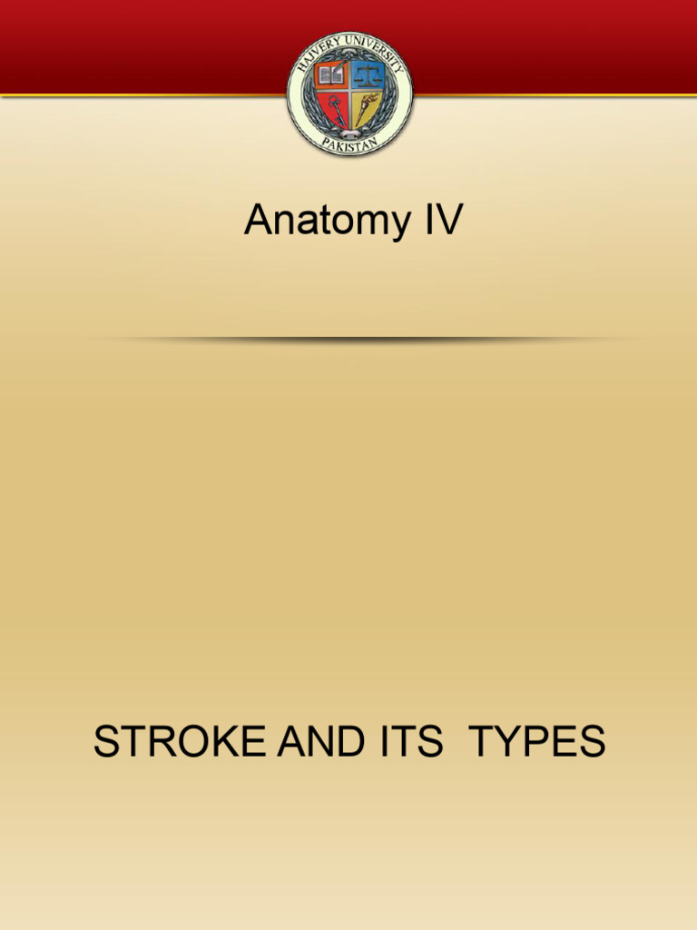 Stroke & Its Types | PDF | Stroke | Physical Therapy