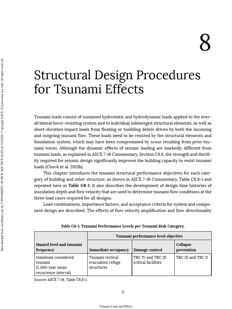 Structure Design For Tsunami | PDF | Tsunami | Flood