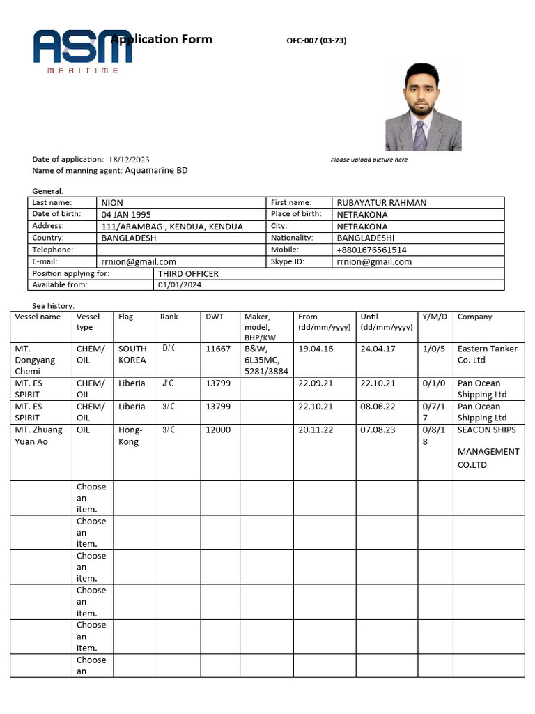 Asm Raw CV 2 | PDF | Acetic Acid | Ethanol