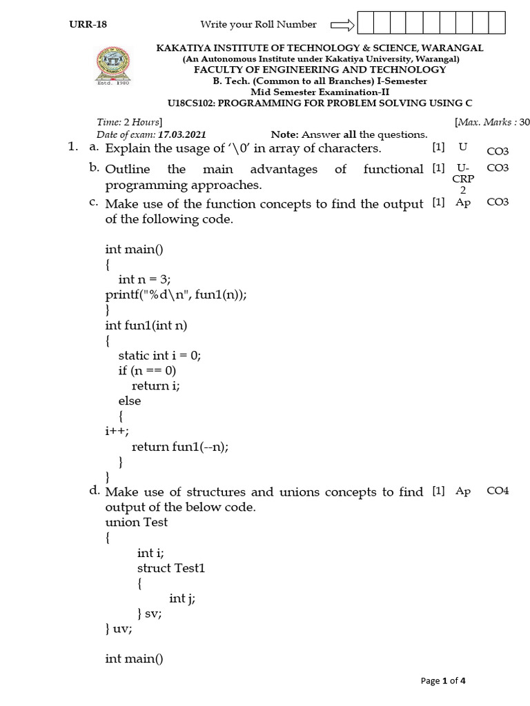 PPSC Mse2 2020 21 | PDF
