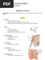 Región Axilar Resumen Prrre | PDF | Tórax | Anatomía humana
