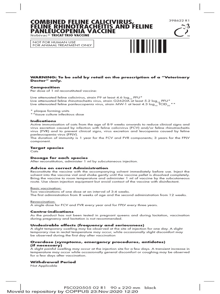Tricat Trio Insert | PDF | Vaccines | Chemistry