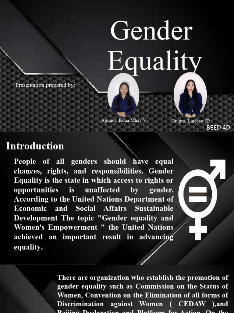 Gender Equality | PDF