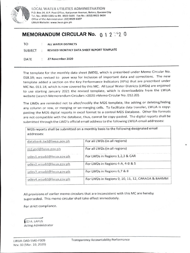 MC - 12 - 20 Revised Monthly Data Sheet Report Template | PDF