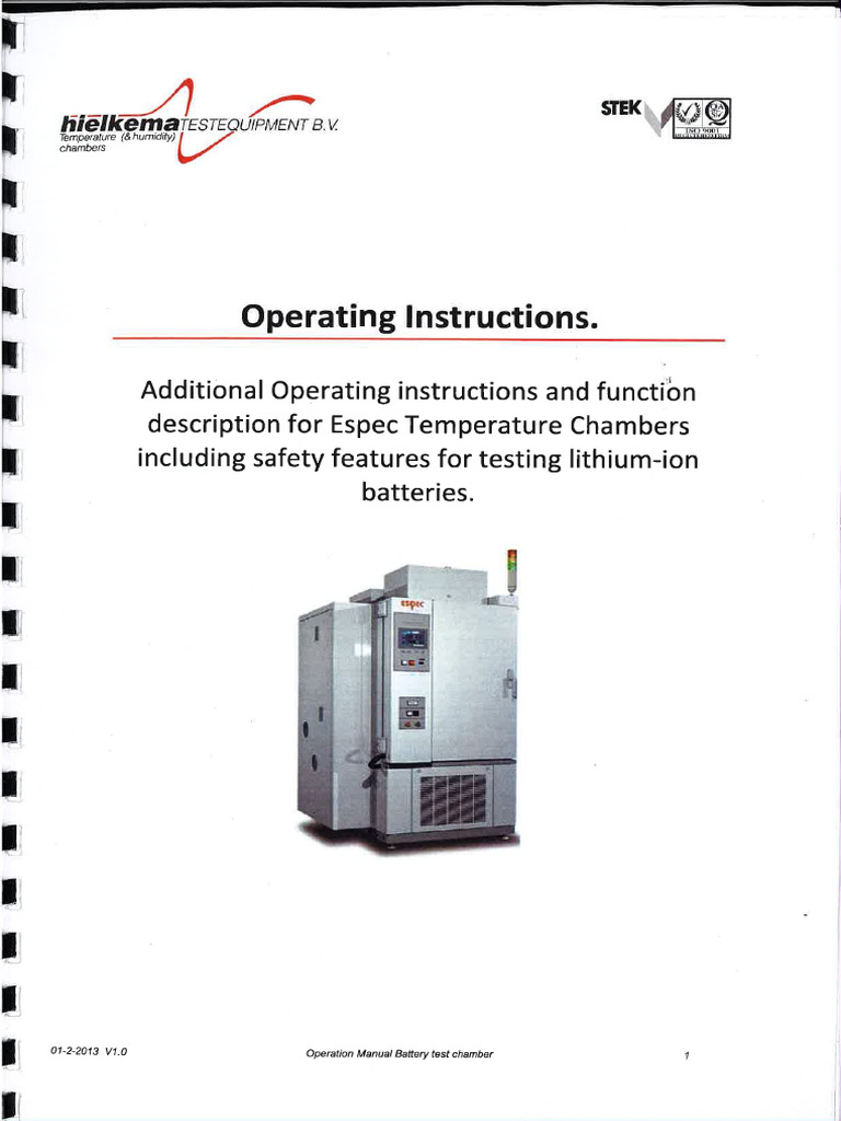 Espec Manuel+plan Elec | PDF